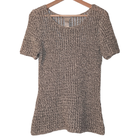 Koret | Tops | Vintage Koret Crochet Open Knit Short Sleeve See Through ...